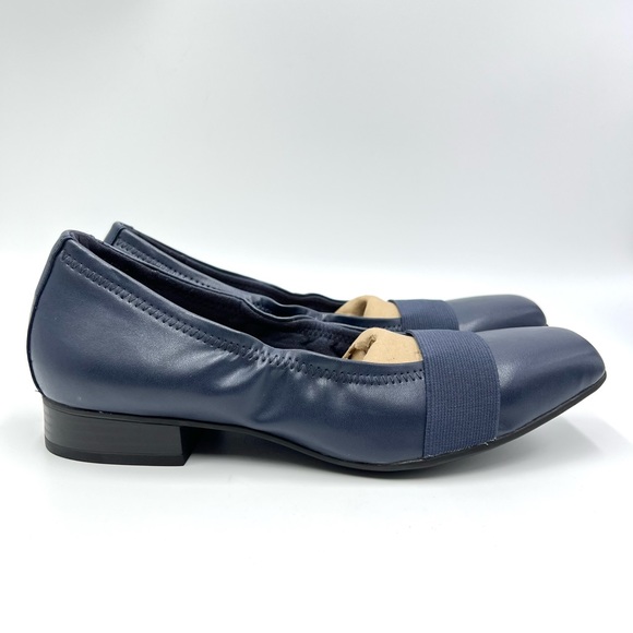 Clarks | Shoes | 8 Narrow Width Clarks Womens Tilmont Slip Navy Blue ...